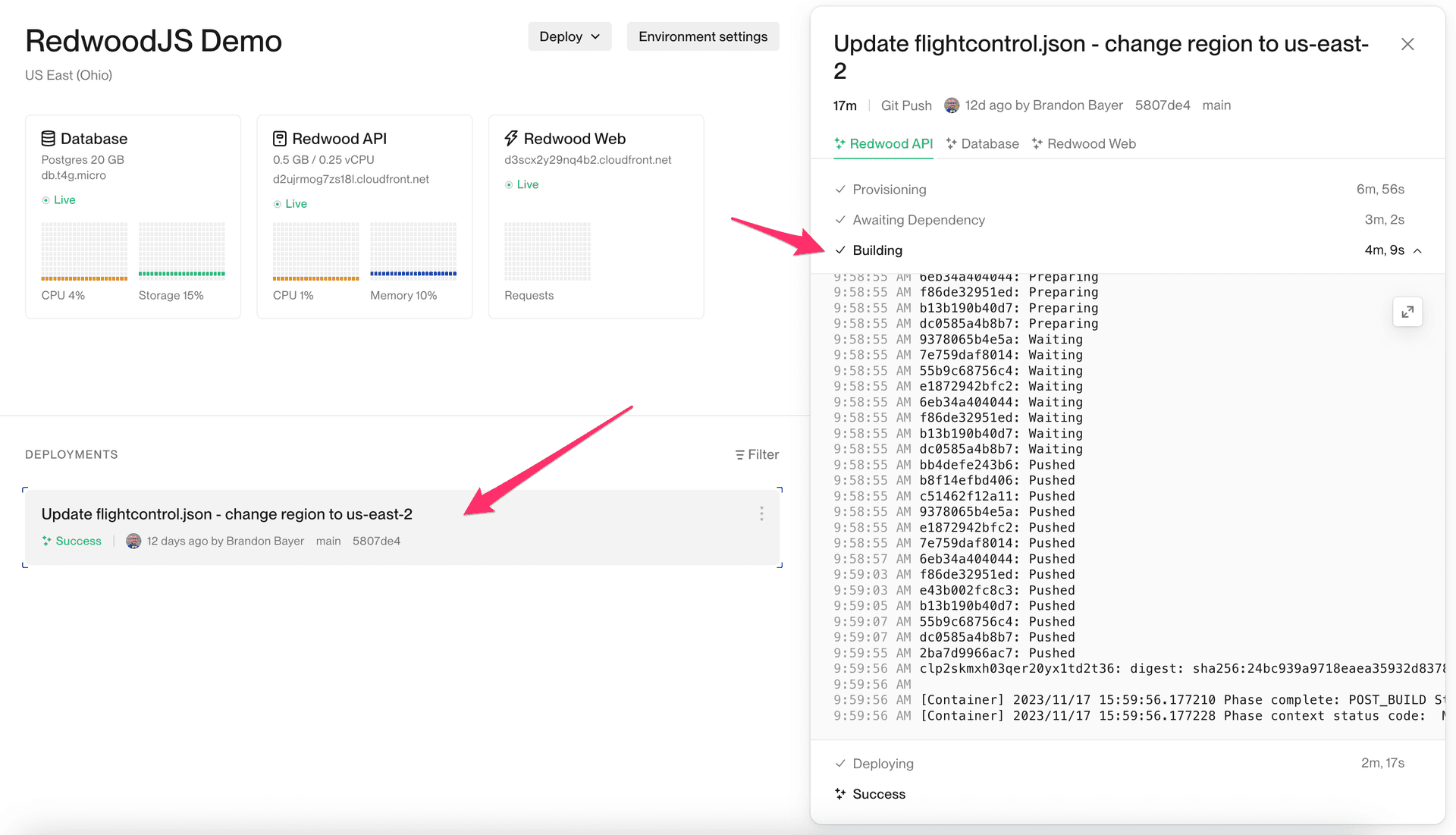 Logging - Flightcontrol