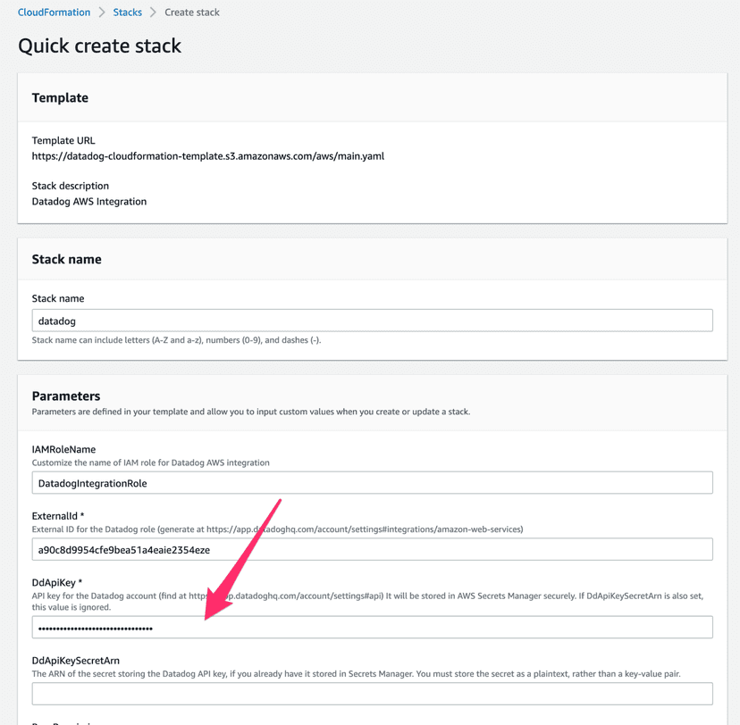 Set up core Datadog AWS integration - Flightcontrol